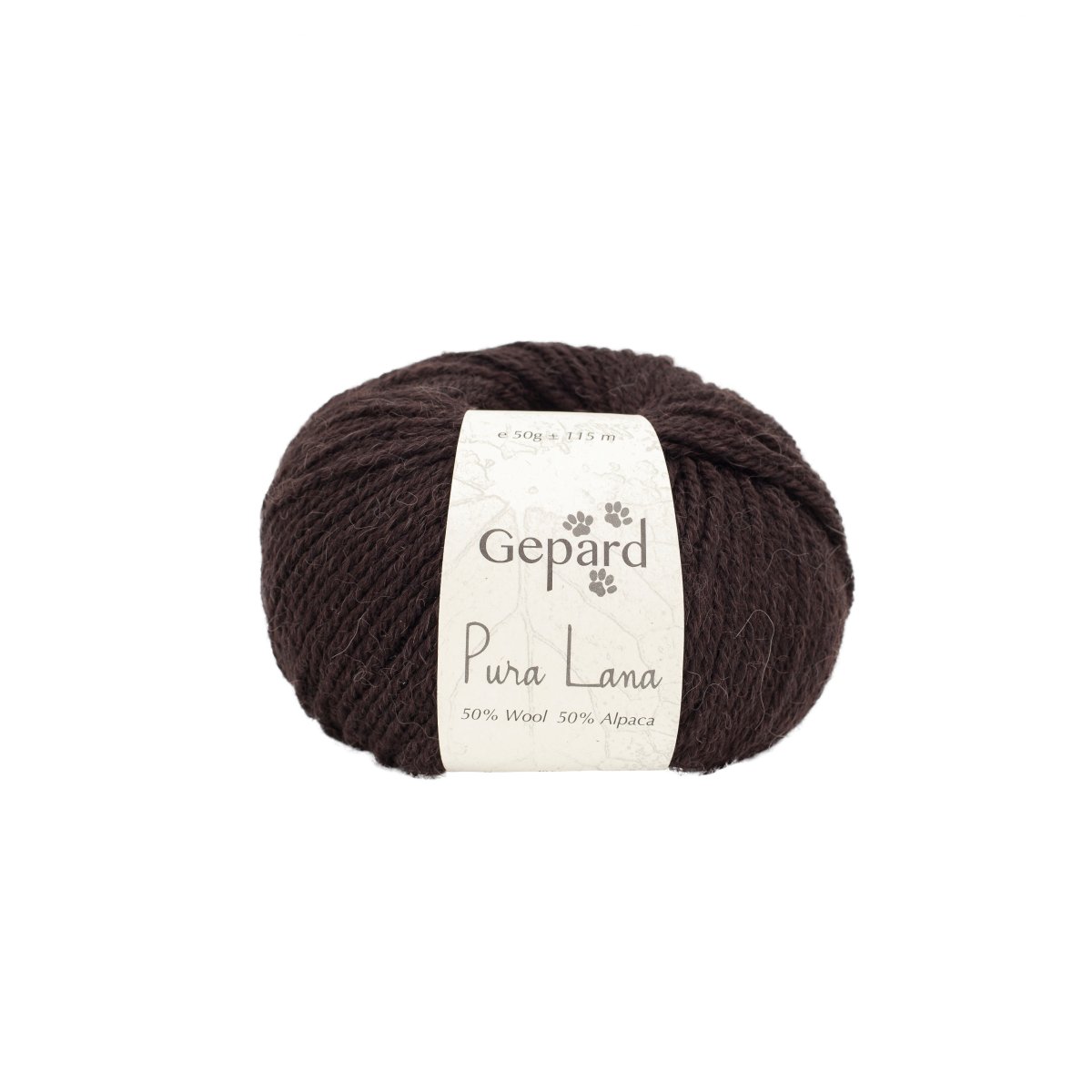 Gepard Garn Pura Lana - 192 Mørkebrun - Pura Lana - Louise Harden ...